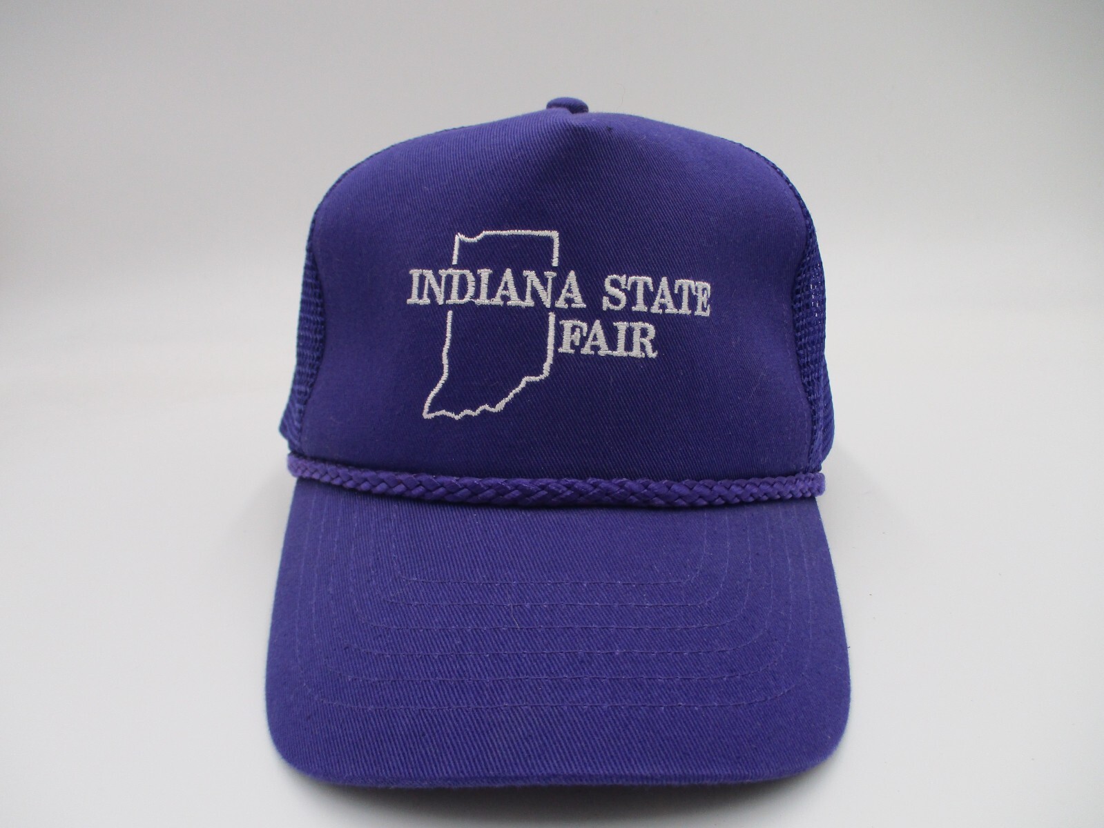 Vintage Indiana State Fair Trucker Hat Cap Blue Snap … - Gem