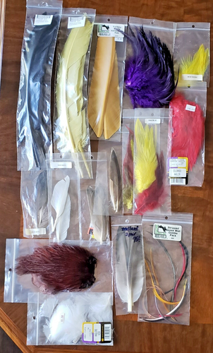 Fly Tying Material Feathers Turkey Duck Goose & Hen Hackle | eBay