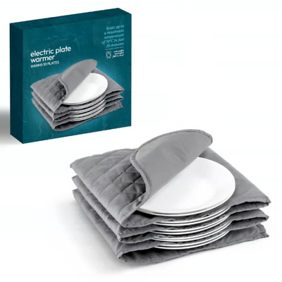 Electric Dinner Plate Warmer Server Cloth Fabric Full Size 10 Piece ...