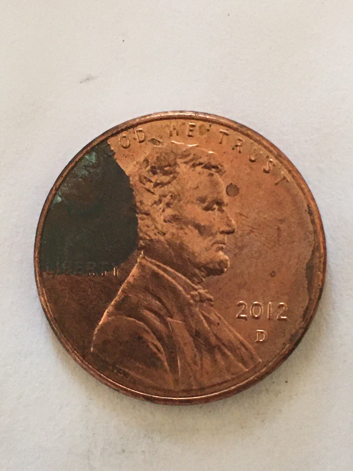 2012-D Lincoln cent - Lamination Peel. Nice Error | eBay