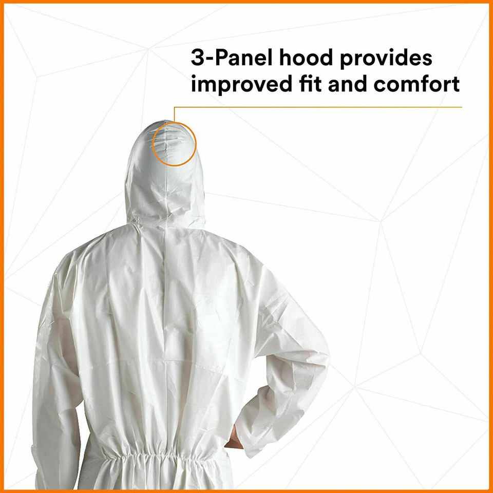 Disposable Coveralls White Hood Paper Suit Painters Protective Overalls ...