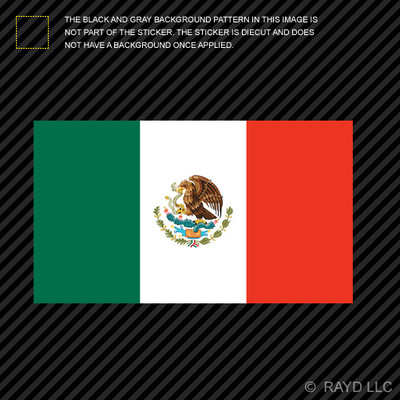 4" Mexican Flag Sticker Die Cut Decal Self Adhesive Vinyl mexico | eBay