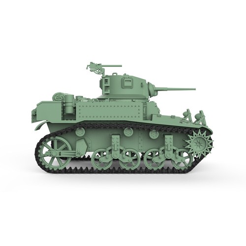 SSMODEL SS48505 1/48 Military Model Kit US M3A1 Stuart Light Tank | eBay