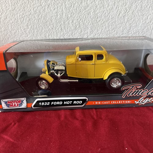 1:18 Motormax - Timeless Legends - 1932 Ford Hot Rod - Yellow | eBay