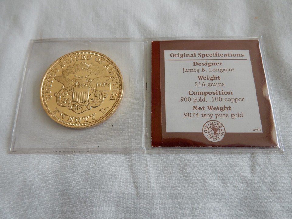 The Morgan Mint 1849 Liberty Gold Piece $20 Mint Condition with Legend ...