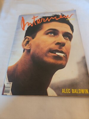 1989 October, Interview Magazine, Alec Baldwin On Cover (MH41) | eBay