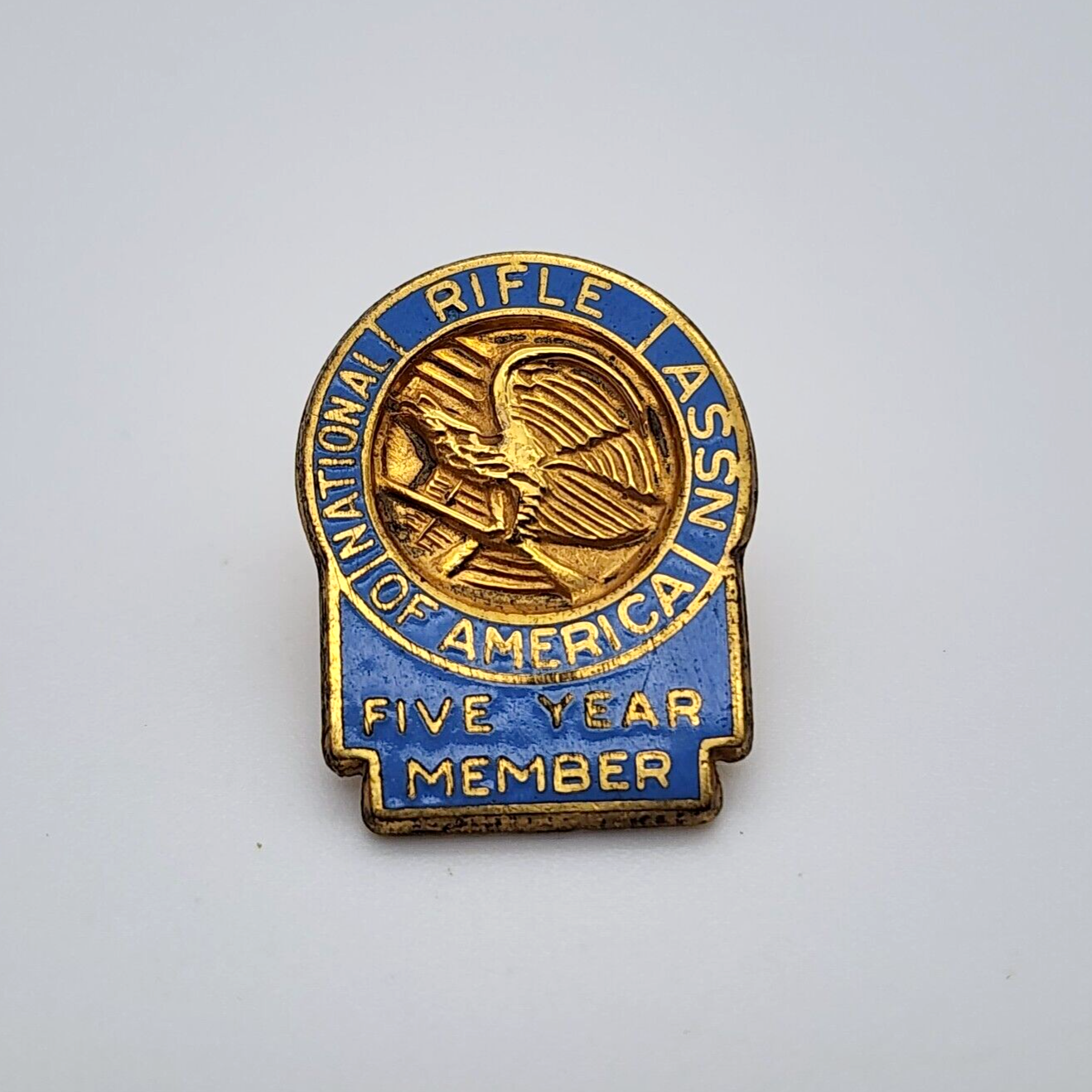 NRA National Rifle Association of America 5 Year Enamel Gold Filled ...