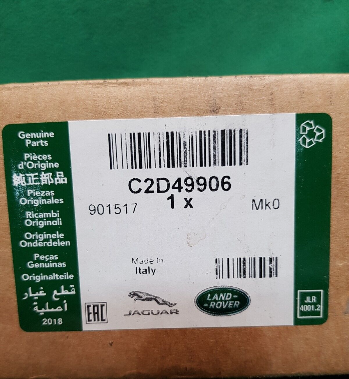 for JAGUAR XJ 2010-2019 X351 17" BRAKES REAR BRAKE PAD KIT C2D49906 ...