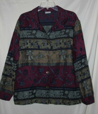 Koret Women's Size 18 Floral Blouse Jacket | eBay