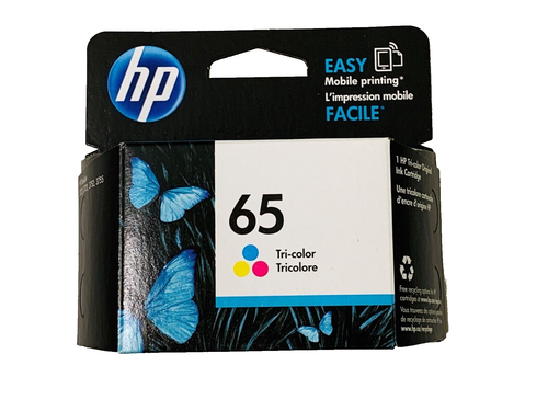 Genuine Genuine HP #65 Color Ink DeskJet 3755 3758 2624 2630 2655 65 ...