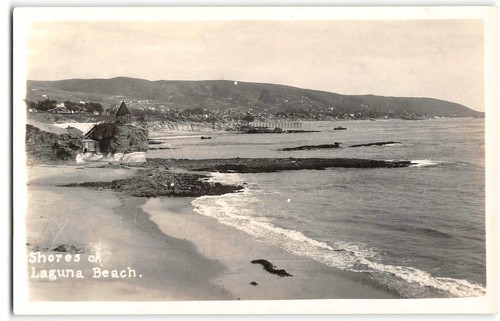 Shores of Laguna Beach RPPC Orange County, California 1930s Vintage ...