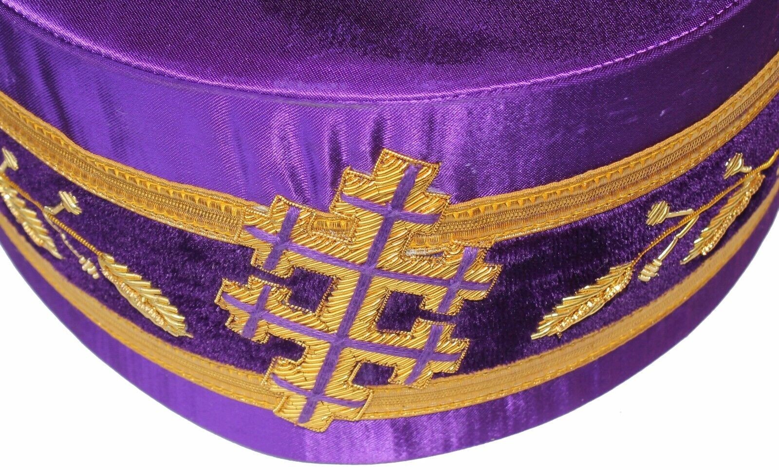33 DEGREE MASONIC Grand Sovereign Crown Crowns CAP Purple HAT Size 58 ...