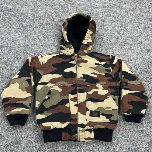 Walls Blizzard Pruf Jacket Boys Medium Camouflage Hooded Insulated ...