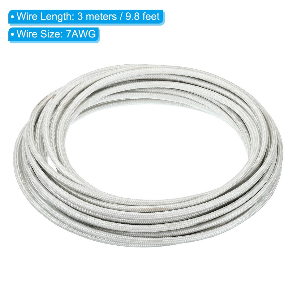 9,8 ft 7AWG Hochtemperaturdraht, -60-350 Grad Celsius für Lampe Boiler ...