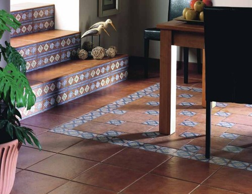 R13 Anti-slip,12mm Thick, Strong, Deep Terracotta Look Floor Tiles ...