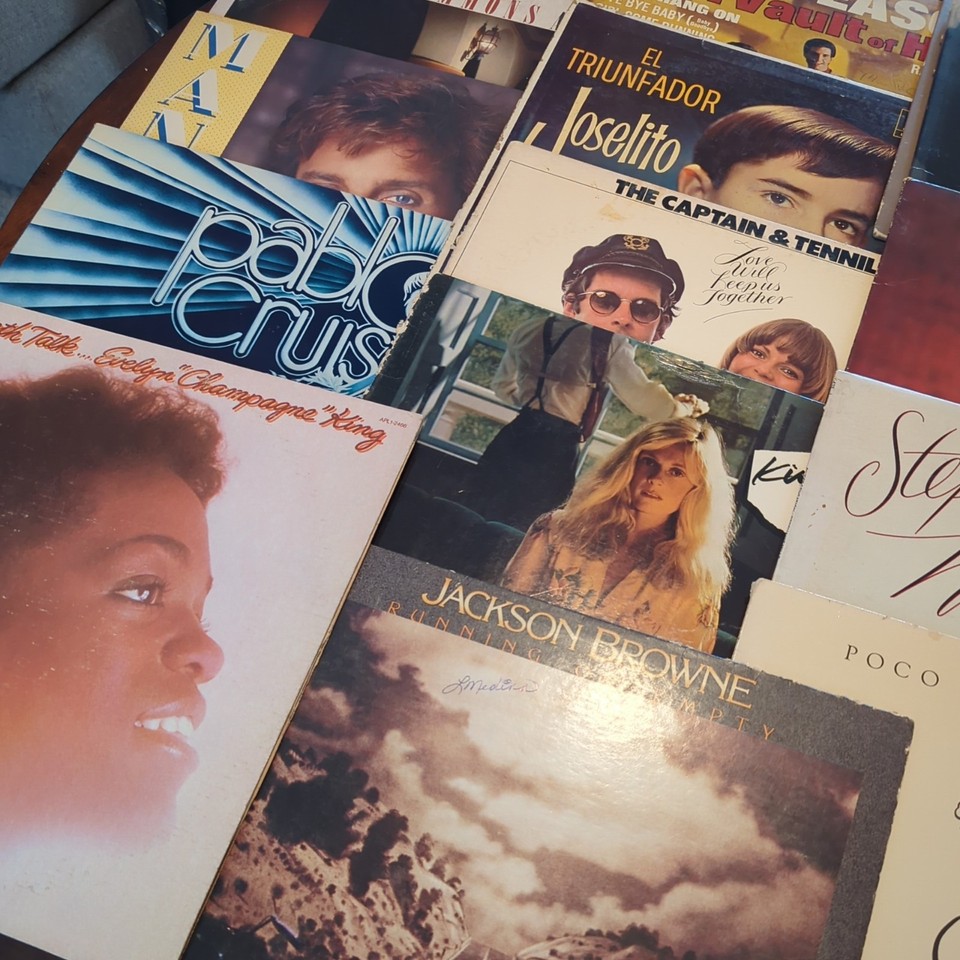 60x HUGE Lot VINYL LPs 60s/70s/80s ROCK Classic Rock/Country Rock HITS ...