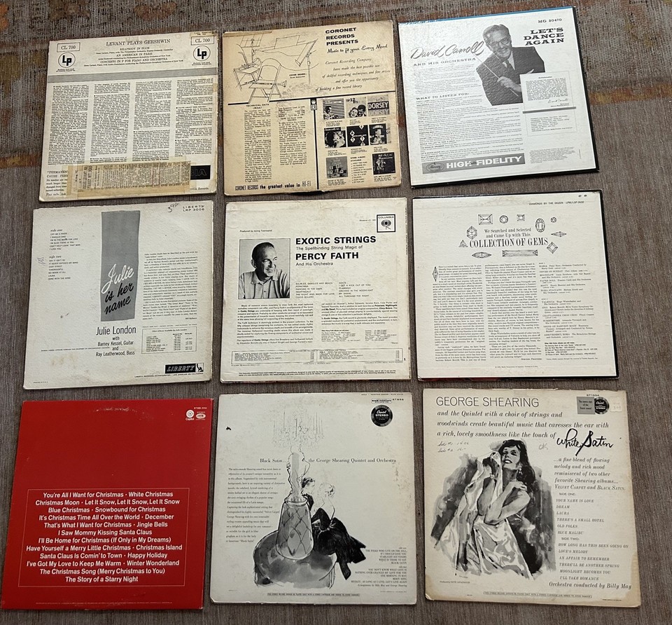 Vintage Cheesecake Cover Vinyl LP Lot of 9! London, Shearing, Exotic ...