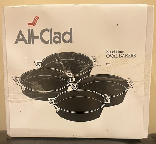 RARE All-Clad LTD Tri Ply Hard-anodized Stainless Steel 7” Oval Baker ...