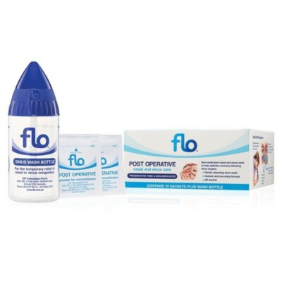 Flo Post Operative Nasal and Sinus Care Kit Non-Medicated Cleansing ...