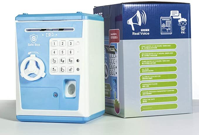Mini ATM Savings Bank, Electronic Voice Piggy Bank, Kids Safe Box | eBay