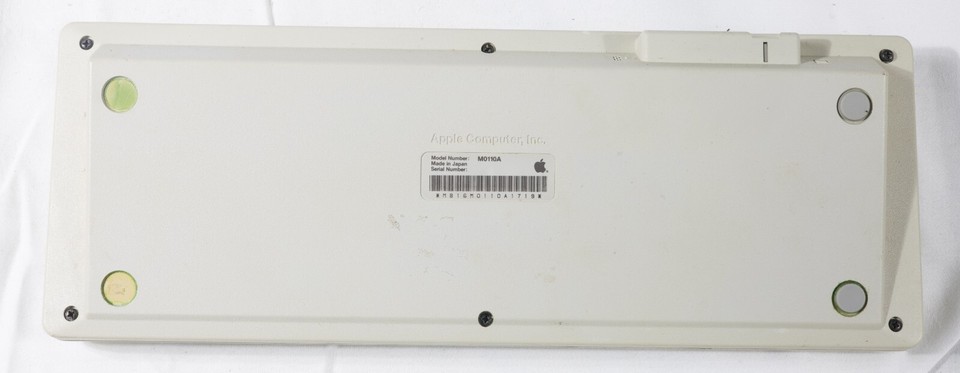 Apple Keyboard and Cable for Macintosh 128k 512k Mac Plus RARE Vintage ...