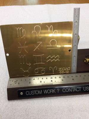 Engraving - Brass Engraver Plates Templates