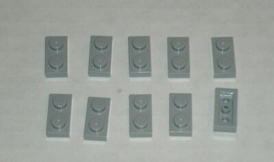 LEGO NEW 1x2 Light Bluish Grey Plate (10x) 4211398 Brick 3023 | eBay