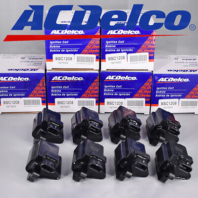 8 Pack Acdelco UF271 12558693 Ignition Coils For Chevy GMC 4.8L 5.3L 6 ...
