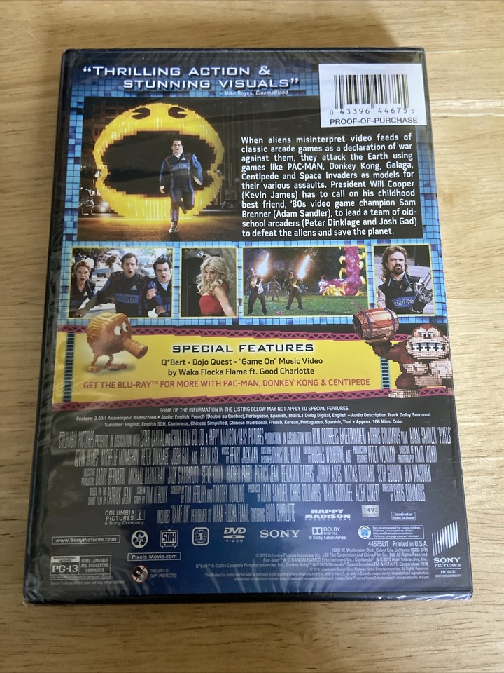 Pixels (DVD, 2015) Brand New 43396446755 | eBay