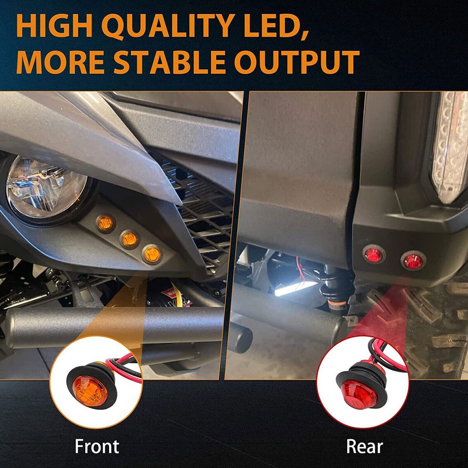 2022 UTV SXS ATV Rocker Switch Turn Signal Horn Hazard Street Legal Led ...