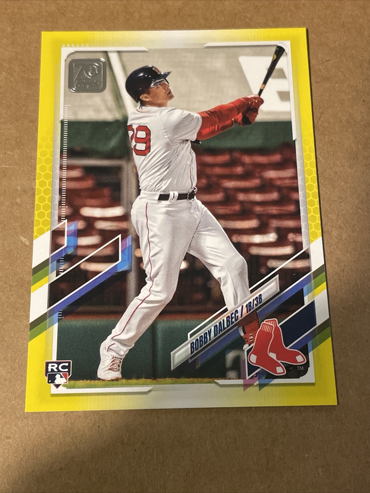 2021 Topps Series 1 #26 Bobby Dalbec Rookie Card RC Yellow Parallel ...