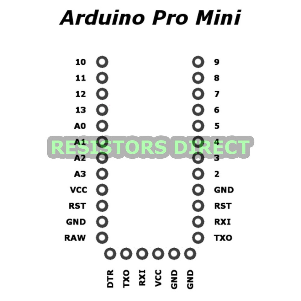 Arduino Pro Mini Pro Compatible USB Programmer & Cable USA ATMEGA328P ...