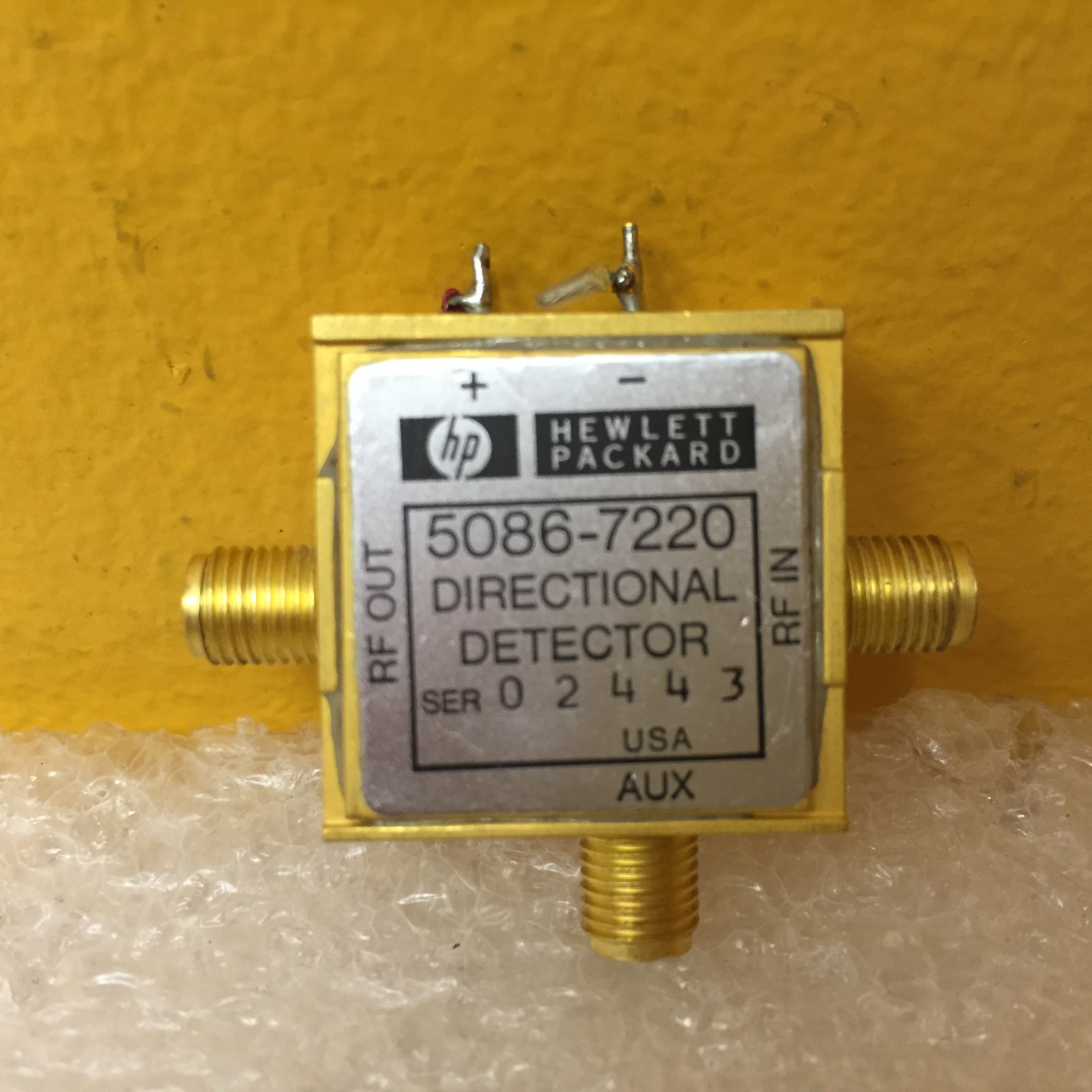 HP / Agilent 5086-7220 0.01 to 2.5 GHz, SMA (F), Coaxial Directional ...