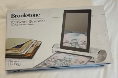 NEW Brookstone iConvert Portable Scanner for iPad & iPad 2 Tablets | eBay