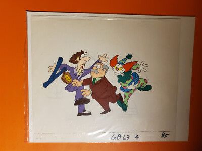 GARFIELD CAT BINKY CLOWN PRODUCTION CEL DRAWING HAND PAINTED CELL | eBay