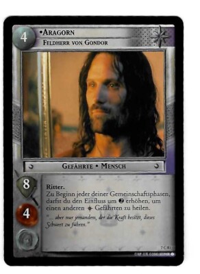 CCG 401 Lord of the Rings Return of the 7C81 Aragorn | eBay UK