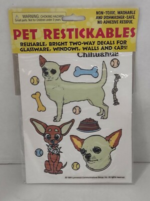 Chihuahua Pet Restickables New Sealed | eBay
