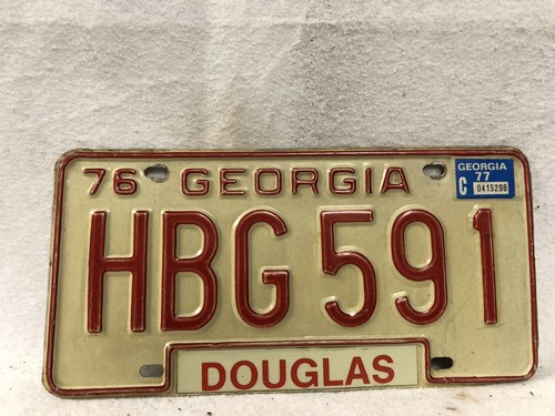Vintage 1976 Georgia License Plate ~ Douglas County | eBay