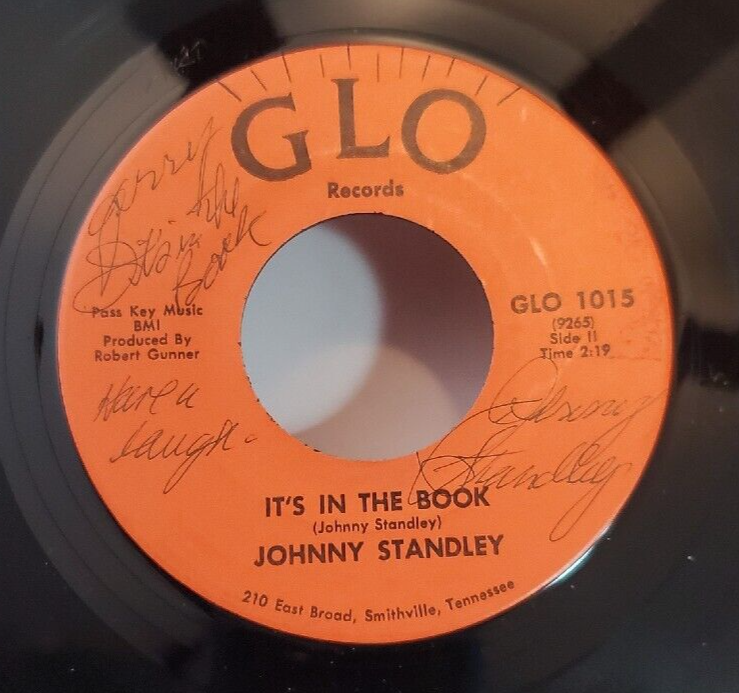 Johnny Standley IT'S IN THE BOOK (AUTOGRAPHED COMEDY 45) #1015 PLAYS ...