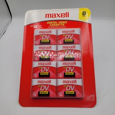 Maxell Digital Video Cassette 8 Pack Mini DV 60min NIP sealed VTG Japan ...