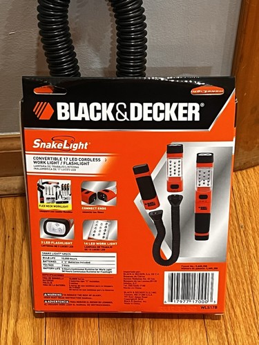 Black And Decker Snakelight LED CORDLESS BRAND NEW Flashlight Work ...