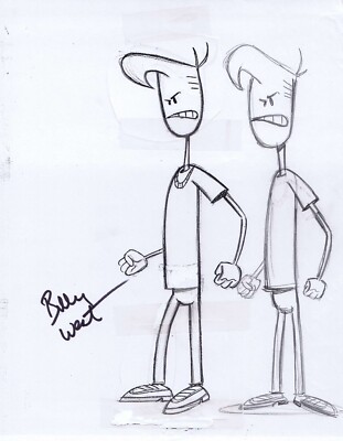 Oblongs Jared 2001 Original Art Signed w/COA Billy West Animation Prod ...