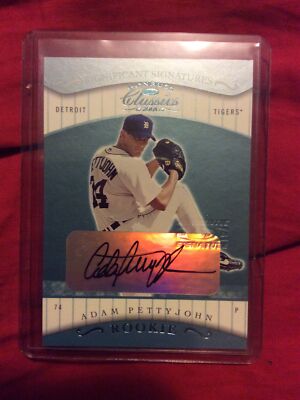 2001 Donruss Classics Significant Signatures Adam Pettyjohn #139 Rookie ...