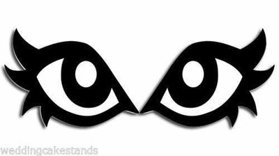 Eyeball Stickers GLAMOROUS EYES Decals Die Cut pick a size | eBay