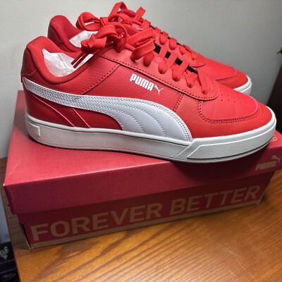 Puma Cavern Red Sneakers Shoes Size US 9.5 NIB Never Worn | eBay