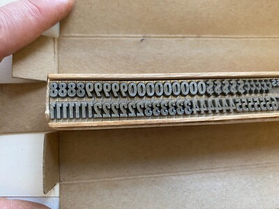 NOS Letterpress Metal Foundry Type, Spartan Blk Condensed, 24pt ...