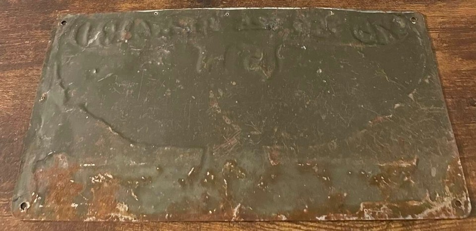 Vintage 1940s 50sKansas Farmer Mail & Breeze Reward Sign Emblazed Eagle ...