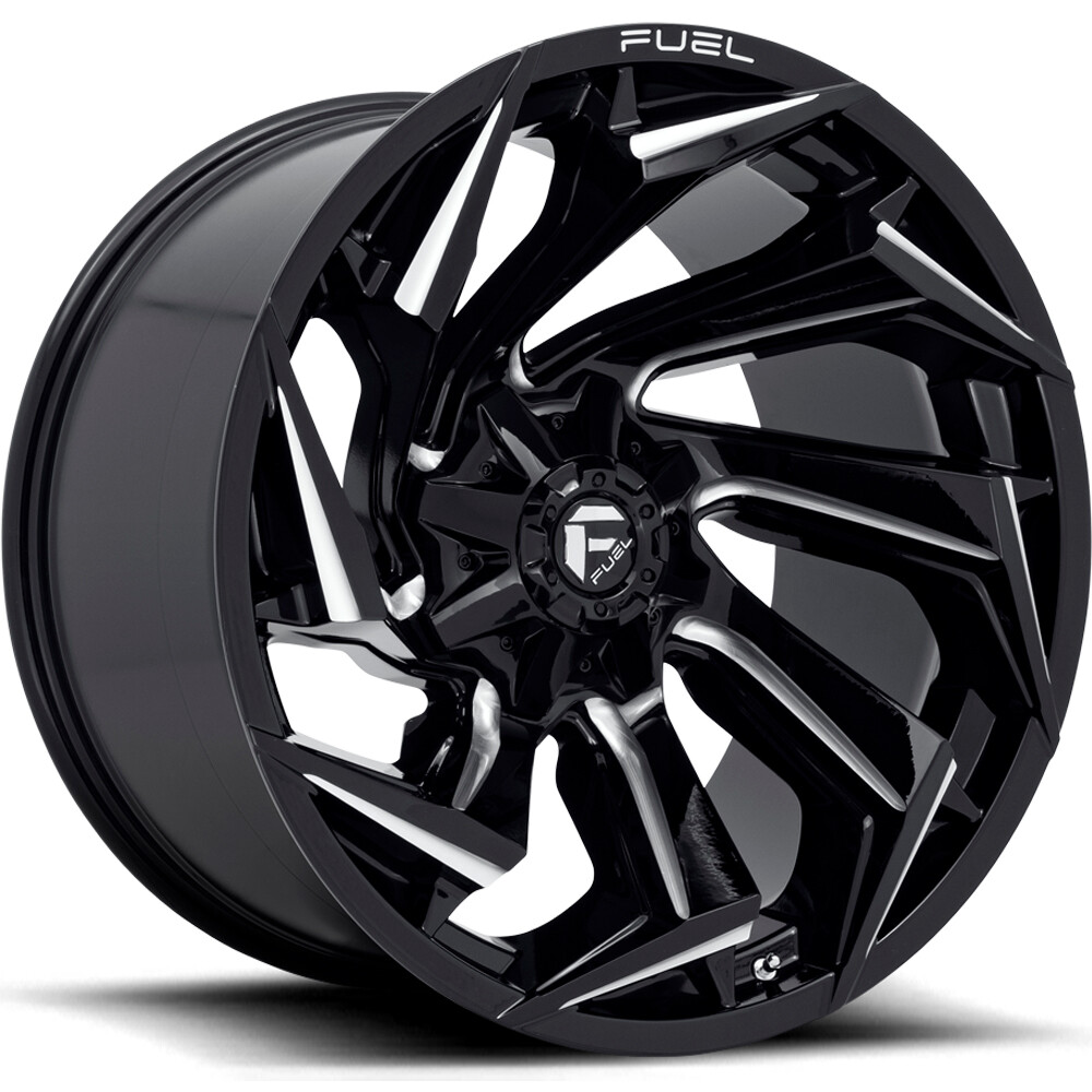 4 Wheels 22" D753 Reaction 22x10 5x114.3/5x127 Black -18ET 78.1CB ...