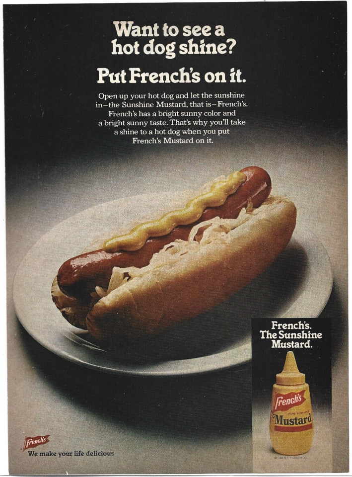 French's Mustard Print Ad, French's Mustard Magazine Ad, French's ...