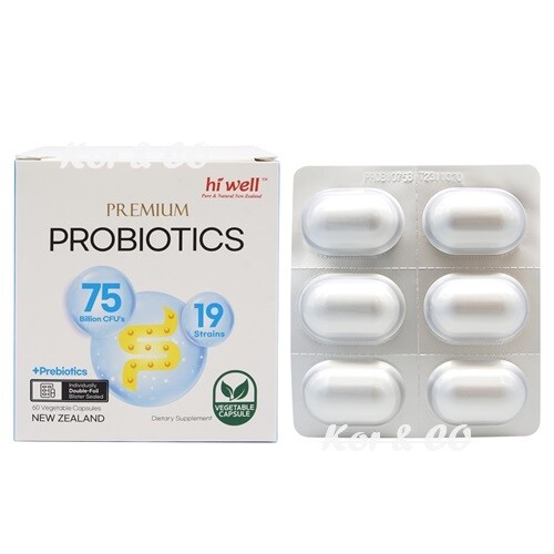 Hi Well NEW ZEALAND Premium Probiotics 75 Billion 60Capsules | eBay